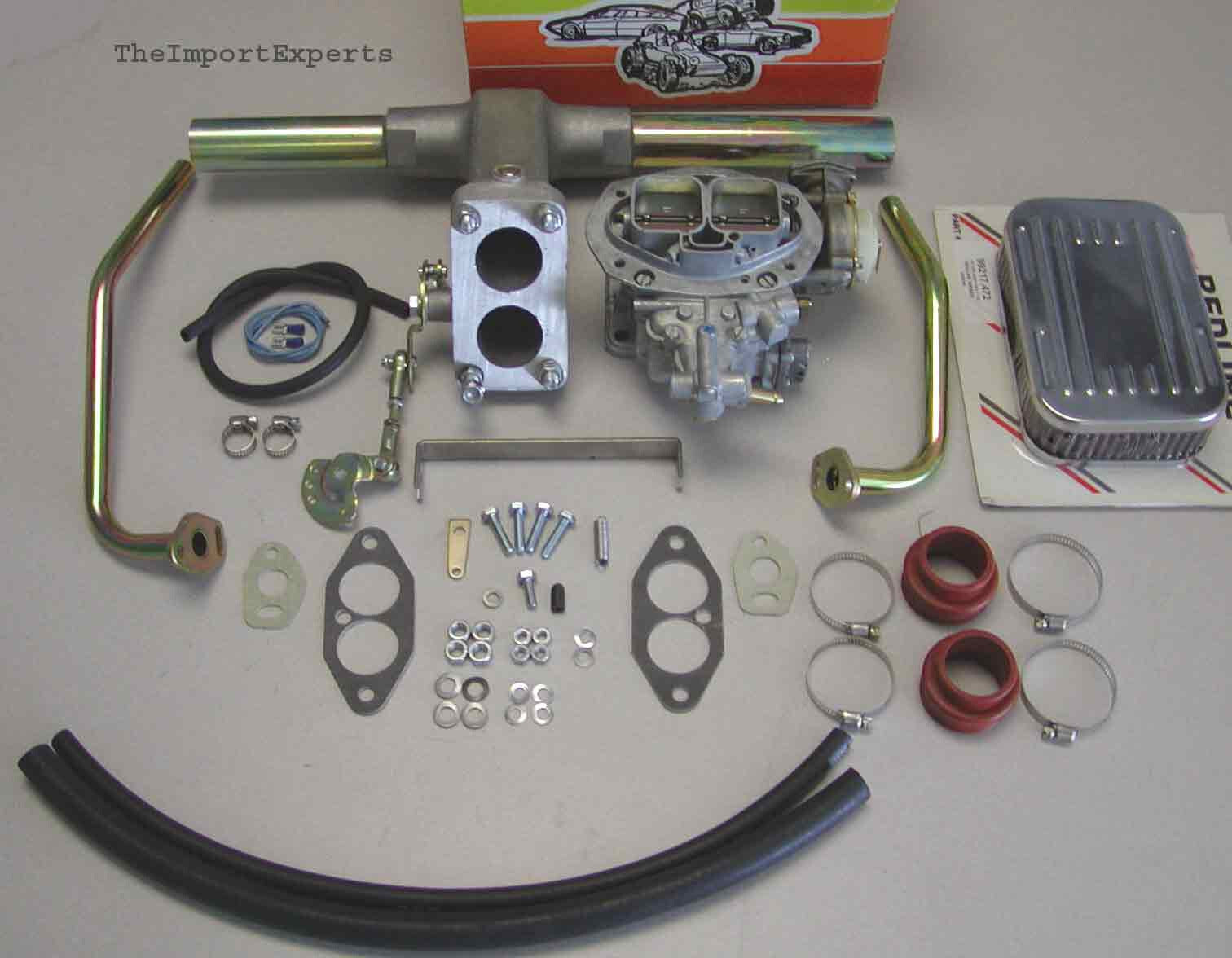 VW Bug Super Beetle 2bbl Downdraft Weber Carburetor Kit w/Premium ...