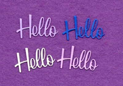 HELLO # 17 die cuts scrapbook cards | eBay