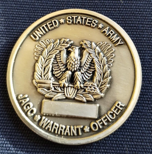 US Army JAGC Warrant Officer Legal Administrator Challenge Coin | eBay