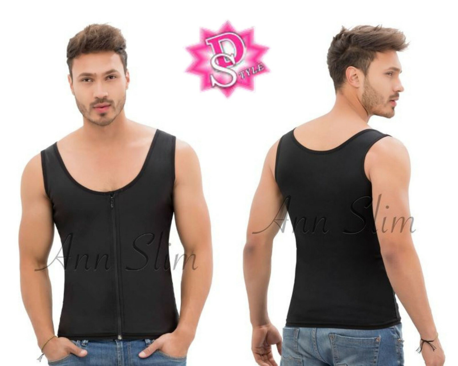 Faja Colombiana Chaleco Men Latex Vest Shapewear Ann Slim 1040 | eBay