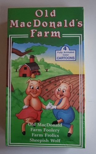 Old MacDonald's Farm [VHS] 4 Animated Cartoons New Sealed Vtg 1990 Kids ...