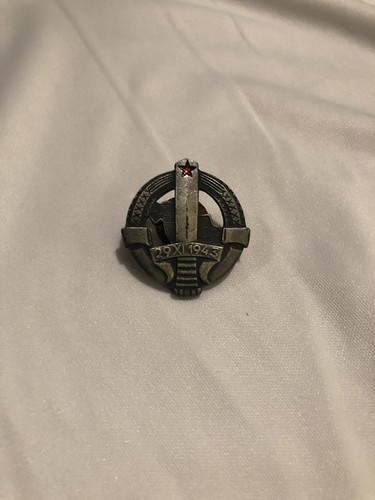 FEDERAL REPUBLIC DAY 29 XI 1943 YUGOSLAVIAN INSIGNIA PIN BADGE ...