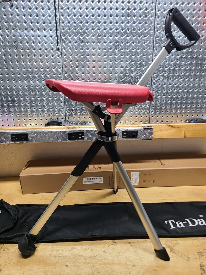 STEP2GOLD Ta-Da Chair Series 2, Portable Trekking Hiking Pole in Red ...