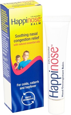 Happinose Balm Soothing Nasal Congestion Relief - For Colds, Hayfever ...