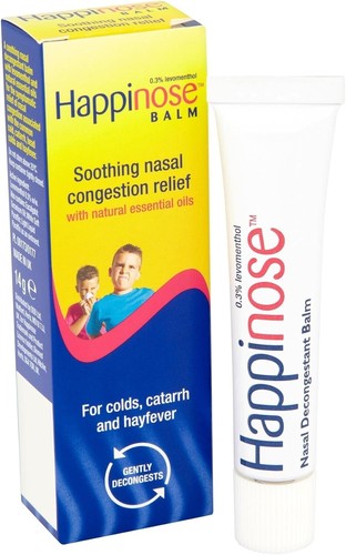 Happinose Balm Soothing Nasal Congestion Relief - For Colds, Hayfever ...