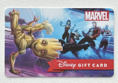 WALT DISNEY MARVEL GUARDIANS OF THE GALAXY GROOT DISNEYLAND GIFT CARD ...