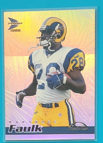 1999 Pacific Prisms #118 Marshall Faulk St Louis Rams Football Card | eBay