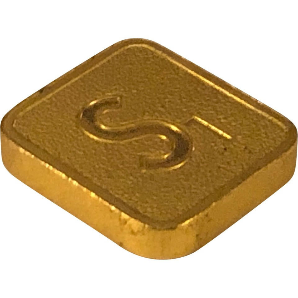 Replacement (individual) Letter Tile, Franklin Mint 24K Gold Scrabble ...