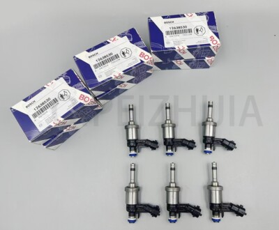 6PCS 12638530 OEM NEW FUEL INJECTORS CAMARO TRAVERSE GMC ACADIA CTS STS ...