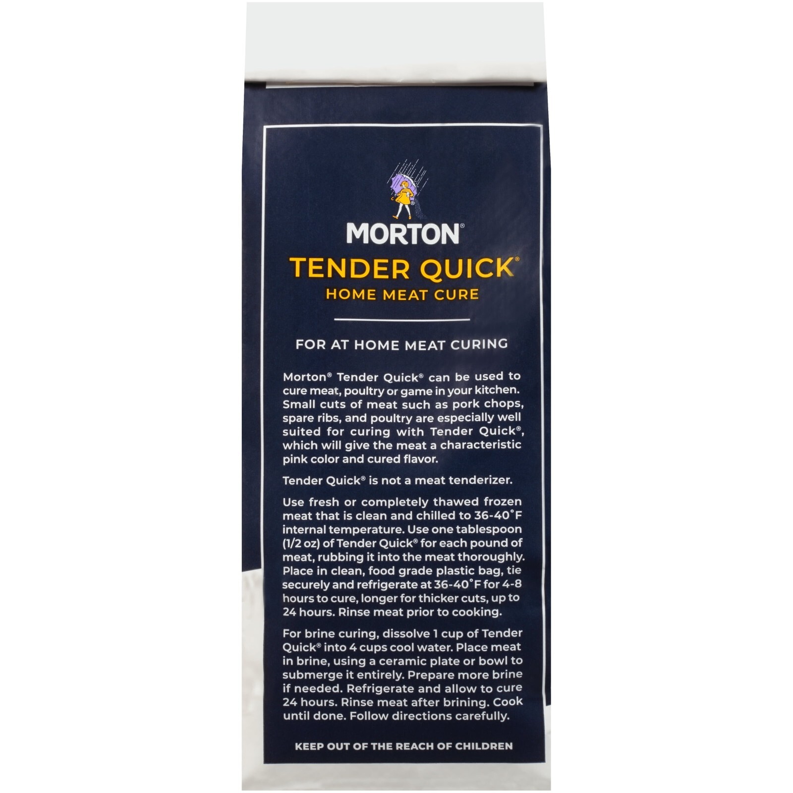 Morton Salt Tender Quick, Home Meat Cure for Meat or Poultry, 2 lb Bag ...