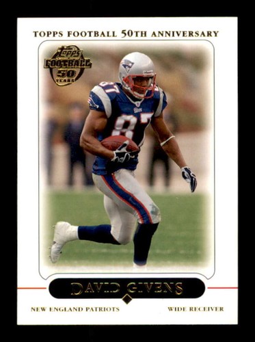 2005 Topps #177 David Givens NM/NM+ Patriots 242376 | eBay