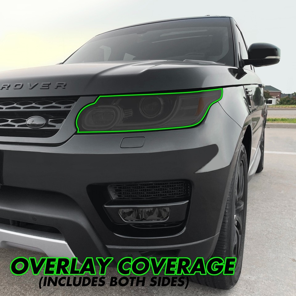 For 2014 2017 Land Rover Range Rover Sport Headlight Smoke Precut Vinyl