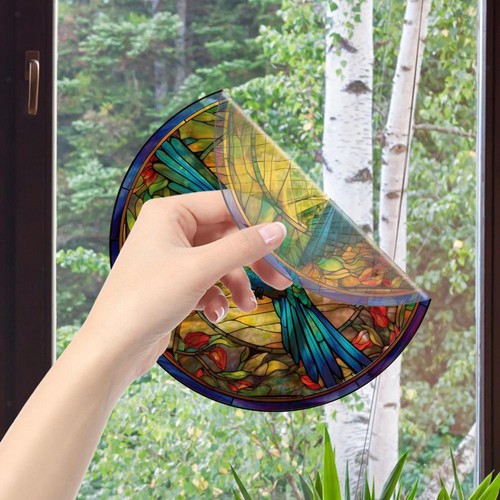 -Glass Stickers, Stained Glass Stickers, Static Window Film, Wall ...