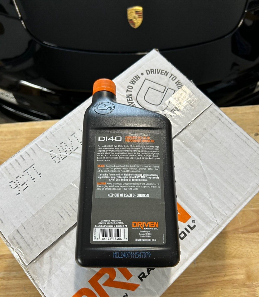 DRIVEN RACING OIL DI40 5W40 Synthetic Motor Oil x 12 1 Quart Bottles | eBay