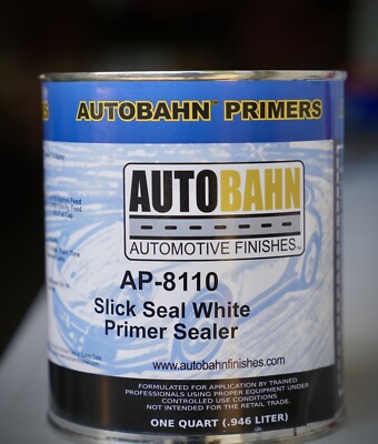 Autobahn Slick Seal WHITE 1K Primer Sealer Quart size! AP-8110 Ready to ...