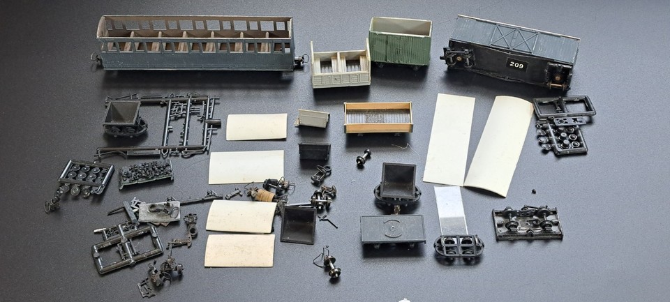 Model Railway - 009 HOe Gauge - Spare Rolling Stock Model Kit Parts ...