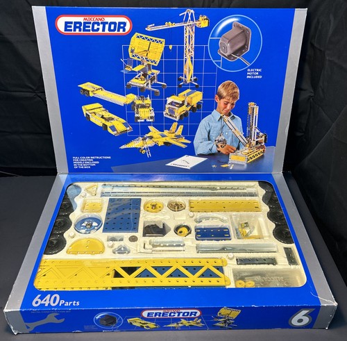 030406 Meccano Erector Metal Construction Set #6 COMPLETE- Largest Set ...