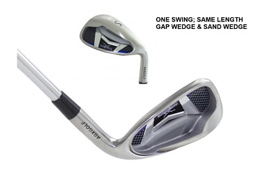 AGXGOLF ONE-SWING SAME LENGTH Heads: GAP & SAND WEDGE; HEADS ONLY LH or ...