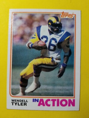 VINTAGE WENDELL TYLER - IN ACTION #386 LOS ANGELES RAMS - 1982 TOPPS ...