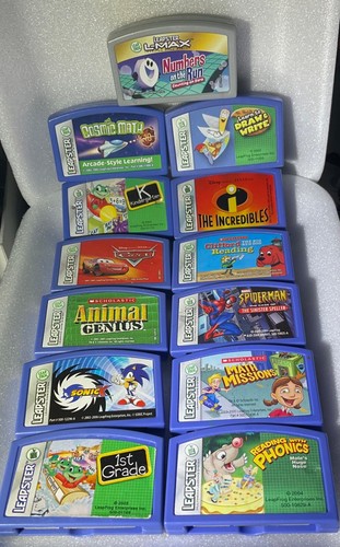 leap frog leapster games lot of 15 Math~Reading~Phonics+Disney ...