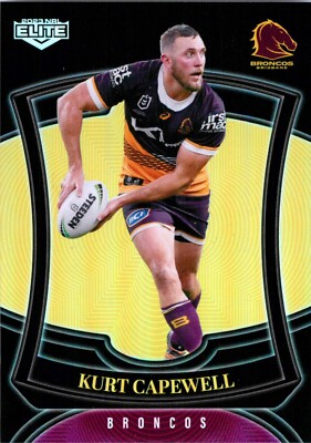 2023 Brisbane Broncos NRL TLA Elite Parallel Card - Kurt Capewell ...