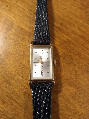 Vintage NOS Prince Gardner ladies watch, 17j vintage Lizard band runs I ...