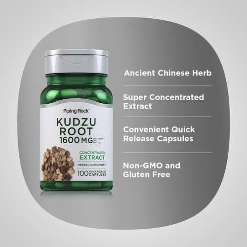 Kudzu Root Capsules 1600 mg | 100 Count | Non-GMO | by Piping Rock | eBay
