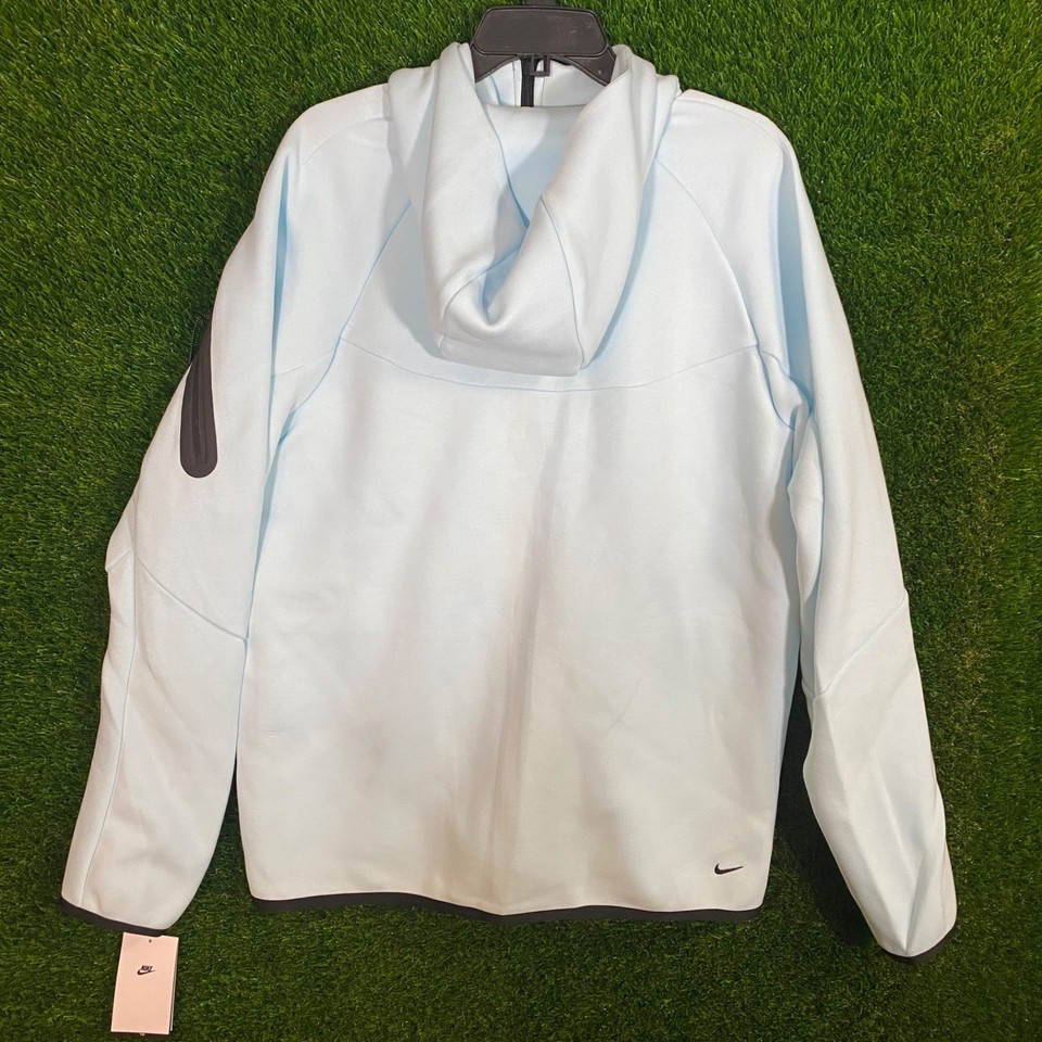 Nike Men's L-Tall Tech Full-Zip Windrunner Hoodie Glacier Blue HV0949 ...