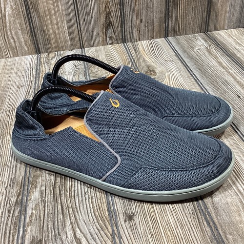 Olukai Mens Nohea Mesh Loafers Size US 10 M Charcoal Slip On Classic ...