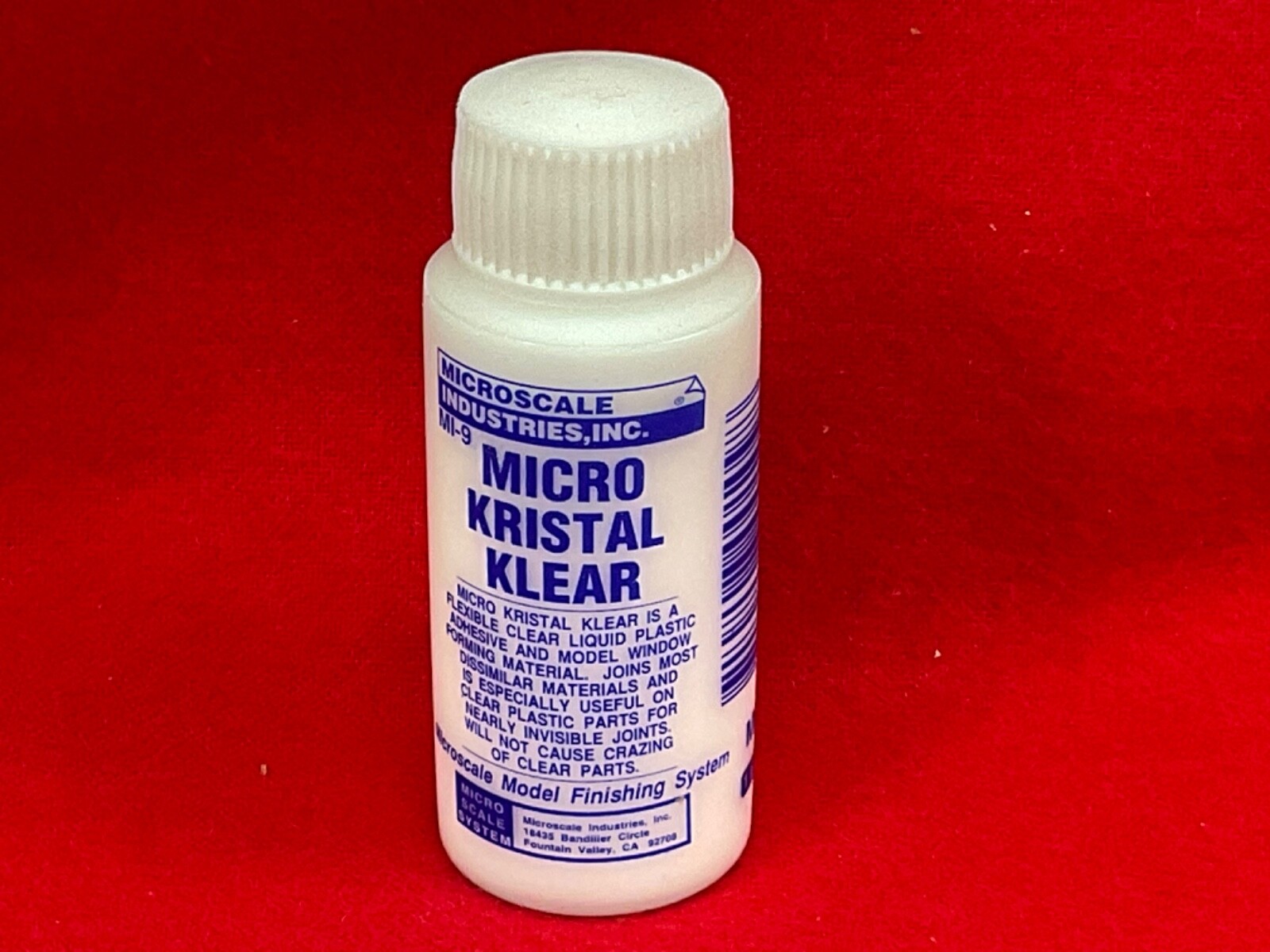 Microscale Industries MI9 KRISTAL KLEAR 1oz bottle adhesive + small ...
