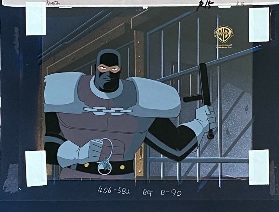 BRUCE TIMM rare LOCK UP cel Bust Shot R15 LOCK UP Batman Episode BTAS ...