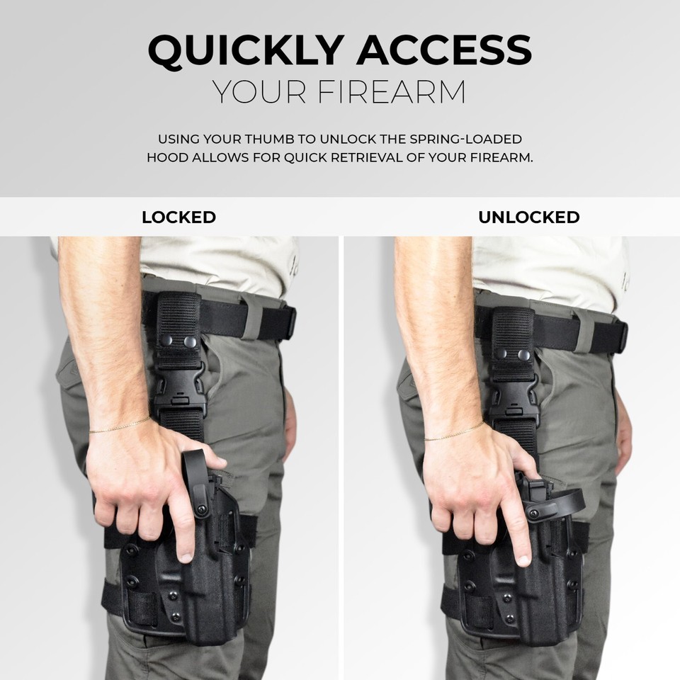 Level II Duty Drop Leg Holster fits Springfield Prodigy 5'' | eBay