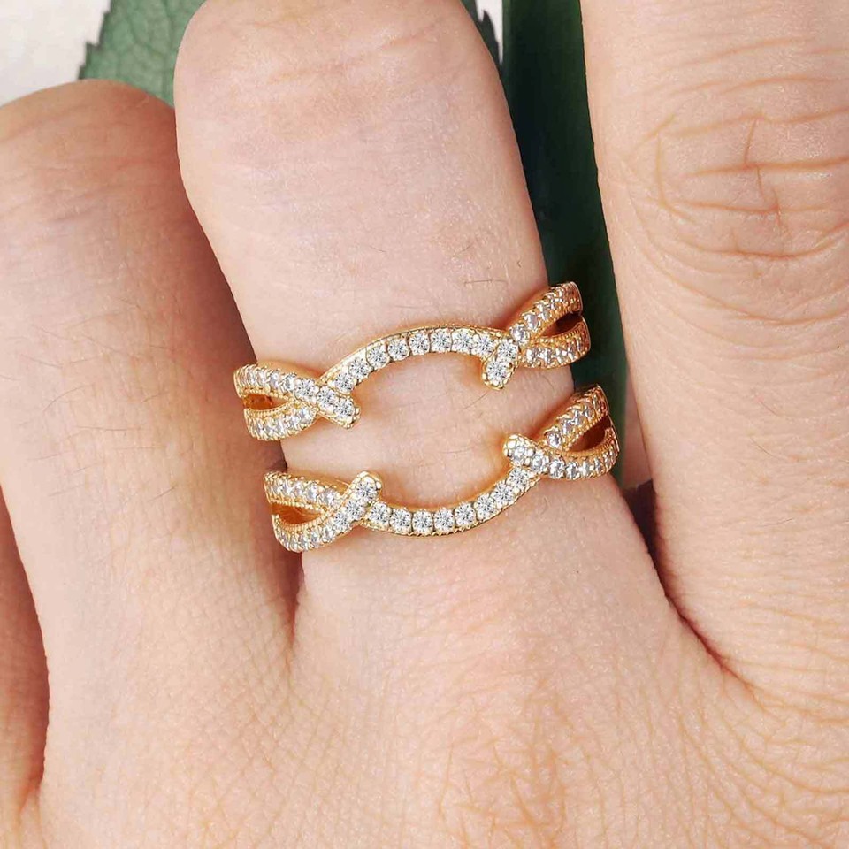 Ring Jacket Enhancers Insert Engagement Ring Silver Wedding Anniversary ...