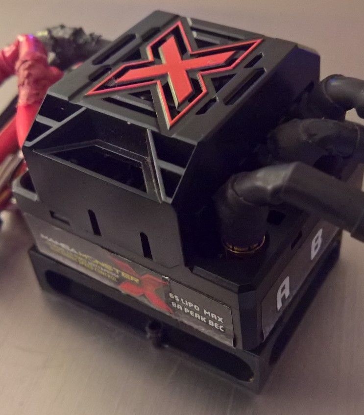 Raised ESC Mount for Castle Mamba Monster X ESC (Traxxas "1/10" scale ...