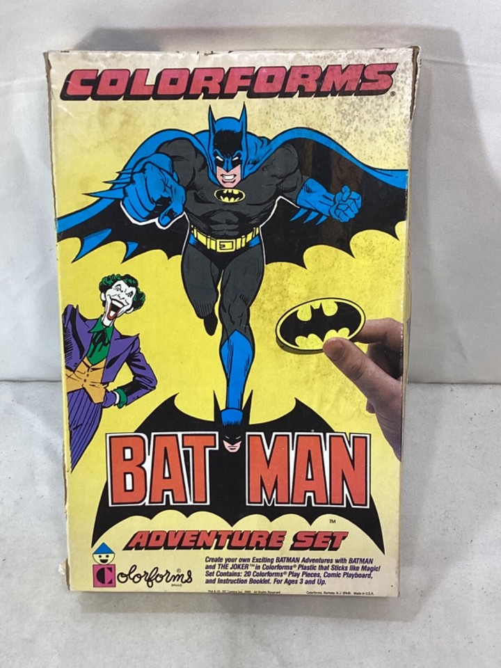 1989 Vintage Colorforms Batman Adventure Set Boxed Complete FREESHIP | eBay