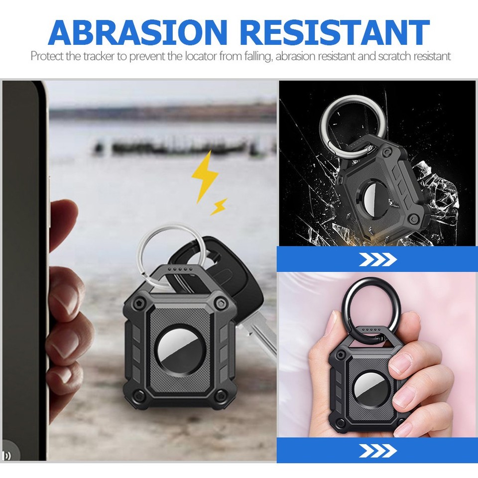 2 Pcs Protective Case Car Key Cover Locator Protector Pet Collar Holder ...