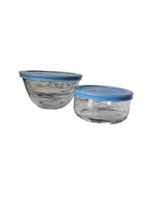 PYREX Glass Storage Plus and Lids Lot of 2 | eBay