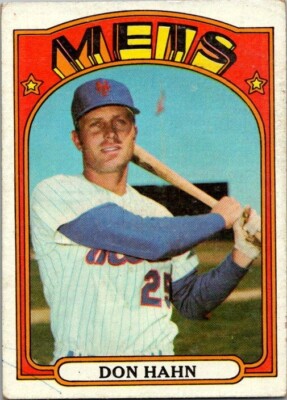 1972 Topps Baseball Don Hahn | eBay