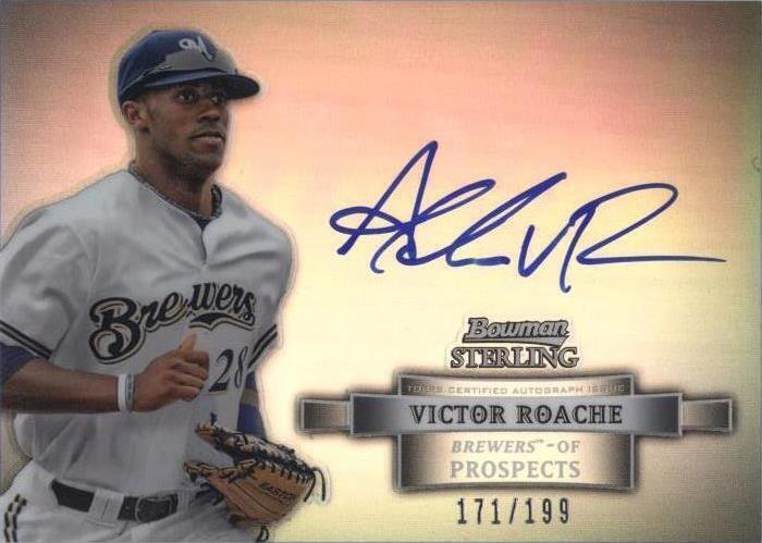 2012 Bowman Sterling - Prospect Autographs Victor Roache #BSAP-VR ...