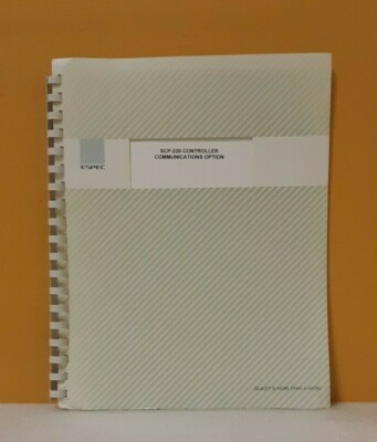 ESPEC SCP-220 Controller Communications Option Instruction Manual | eBay
