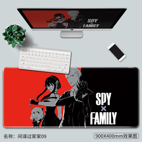 Spy x Family Anime Mouse Pad Large Game Playmat Keyboard Desk Table Mat ...