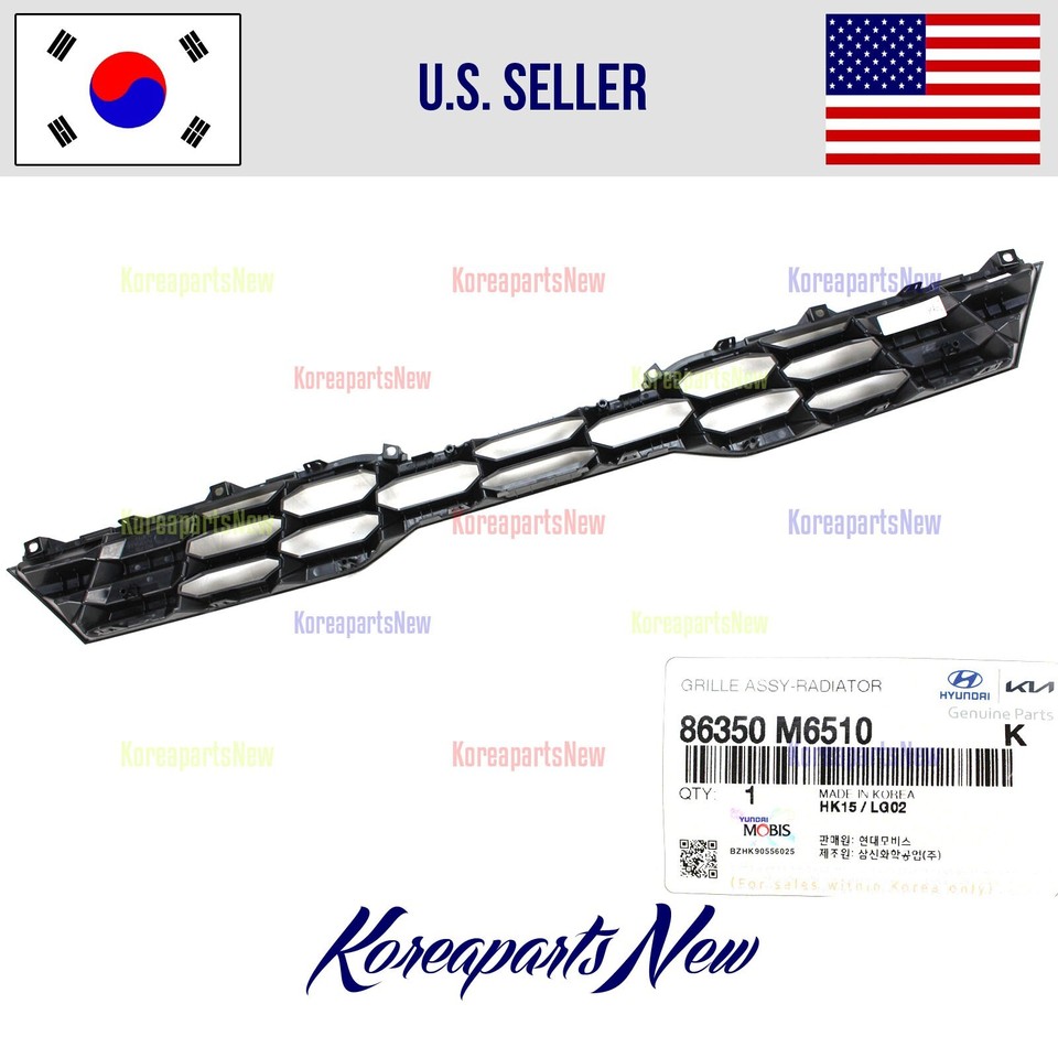 FRONT Bumper UPPER Grille Black 86350M6510 ⭐GENUINE⭐ fits Kia Forte ...