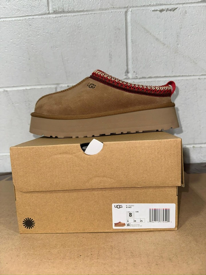 [1122553-CHE] UGG Womens Tazz Platform Chestnut Slippers *NEW* | eBay