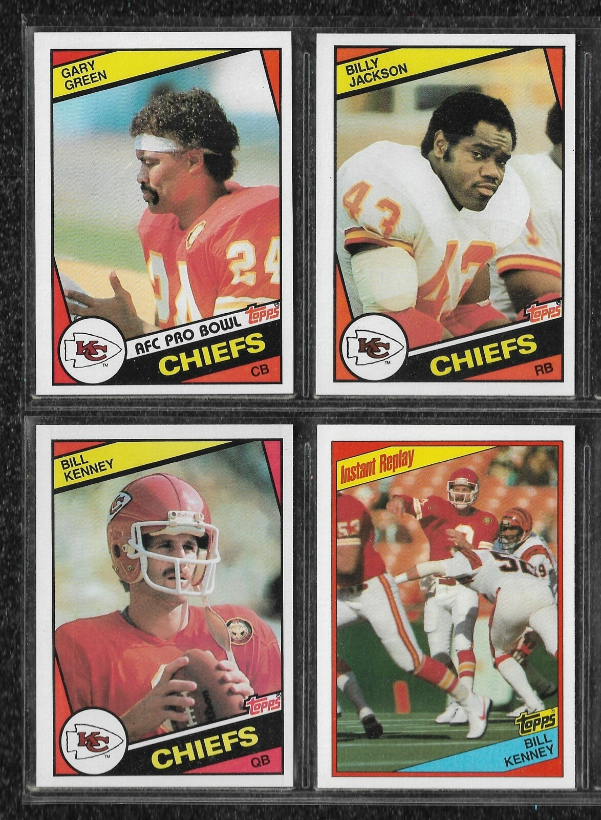 1984 TOPPS KANSAS CITY CHIEFS TEAM SET (14) DERON CHERRY RC MIKE BELL ...