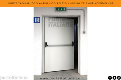 Fire door REI 120 PANIC FIRE various sizes 1 double leaf | eBay UK