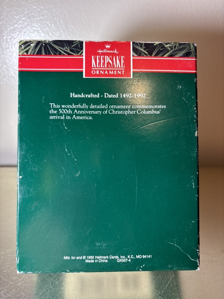 Hallmark Keepsake Santa Maria 1992 Christmas Ornament American ...