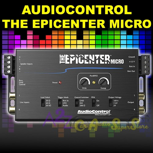 AUDIOCONTROL THE EPICENTER MICRO DIGITAL BASS PROCESSOR + REMOTE AUDIO ...