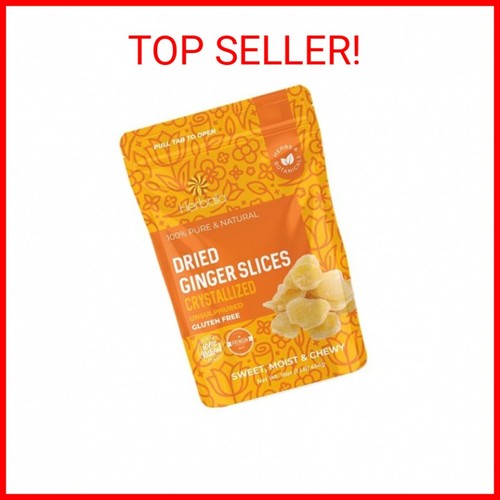 Herbaila Dried Crystallized Ginger Slices 16 oz. Unsulphured Dried ...
