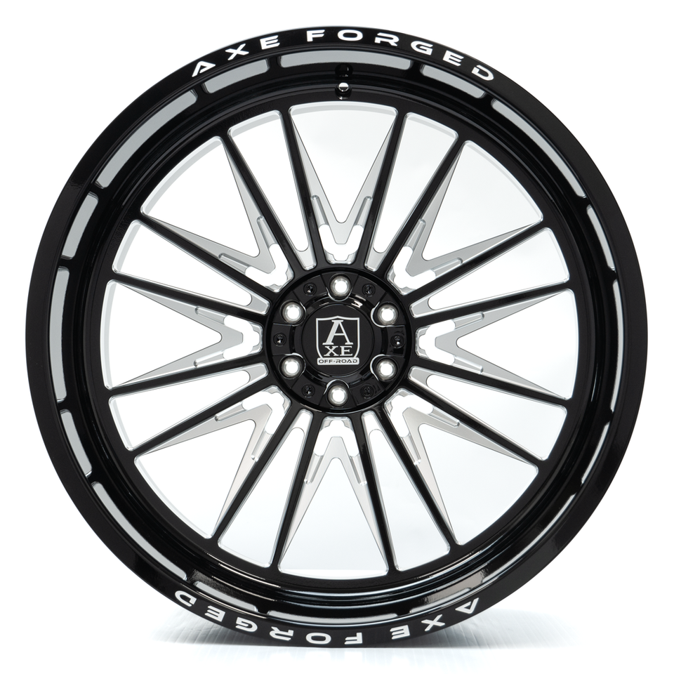 26x14 Axe Wheels AF12 Gloss Black Milled FORGED Wheel 6x135-6x5.5 ...
