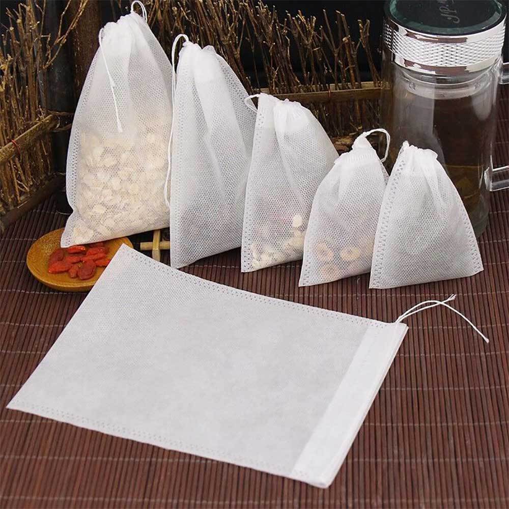 Assorted Sizes Non-woven Empty Tea Bags Loose Herbs Teabag with ...